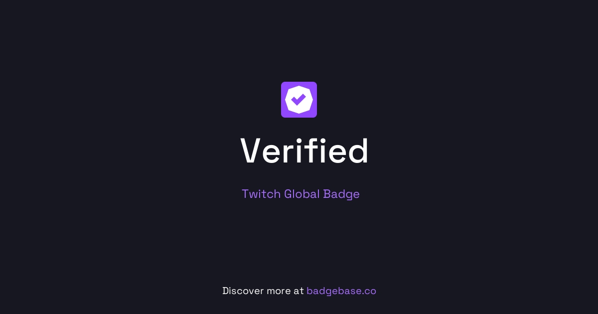 Verified Twitch Chat Badge – Full Description