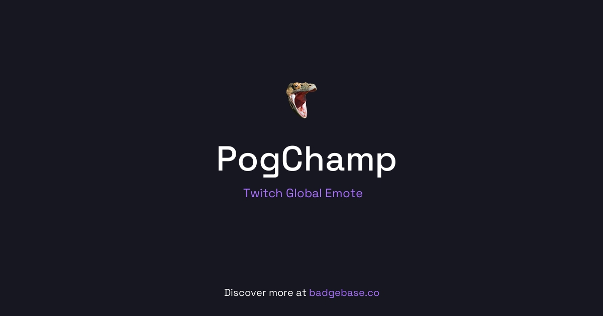 PogChamp Twitch Chat Emote – Full Description