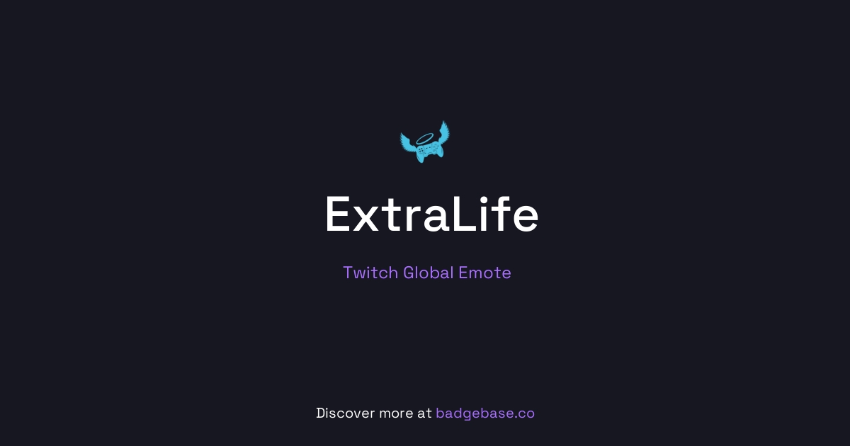 ExtraLife Twitch Chat Emote – Full Description