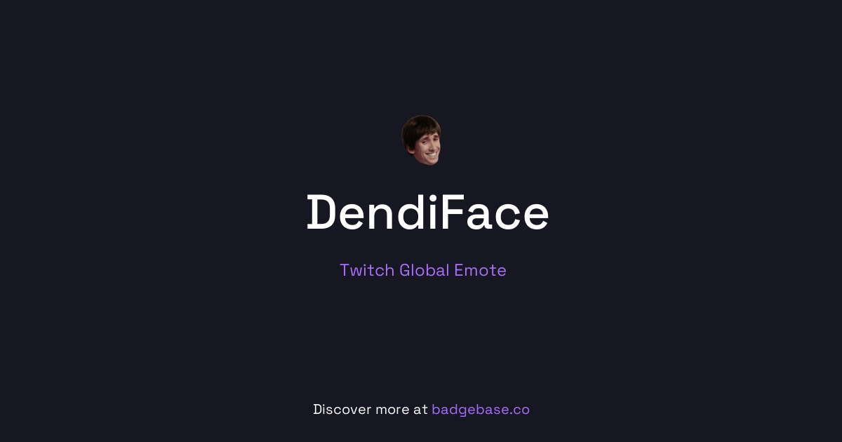 DendiFace Twitch Chat Emote – Full Description