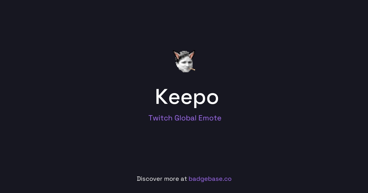 Keepo Twitch Chat Emote – Full Description