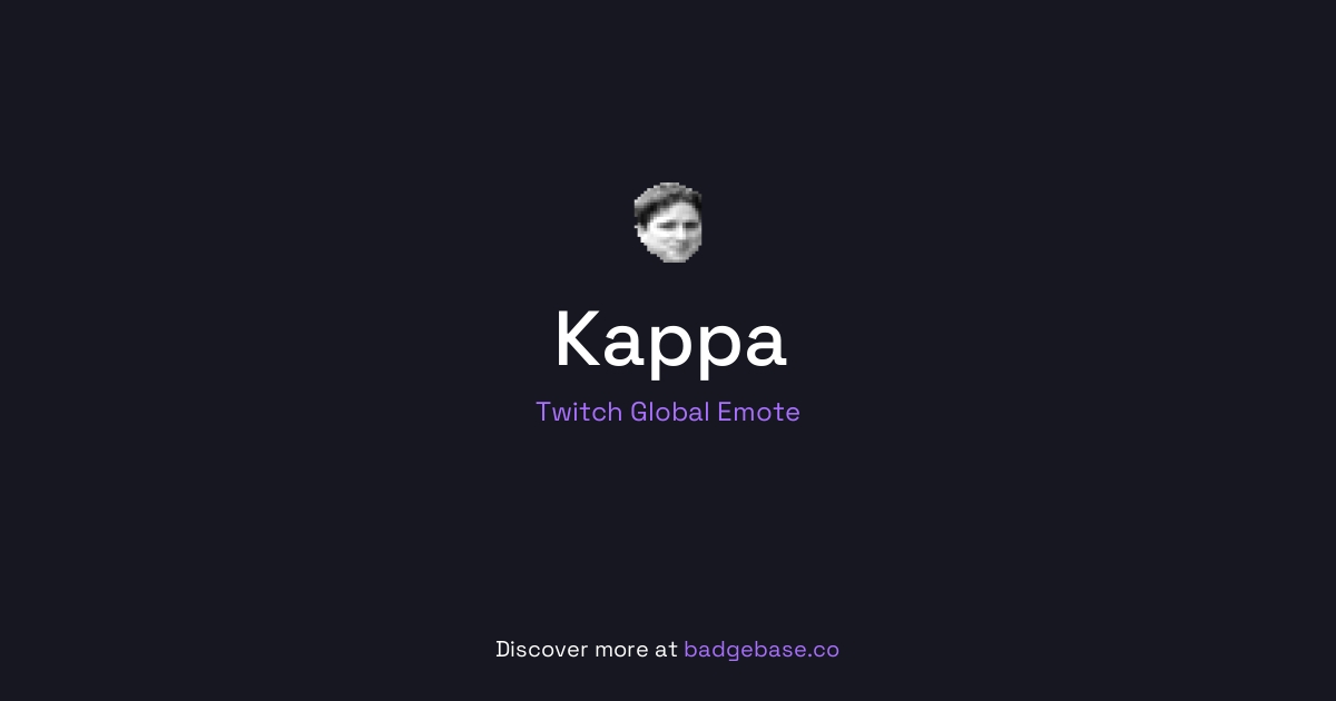 Kappa Twitch Chat Emote – Full Description